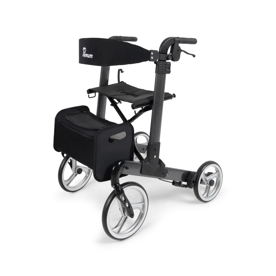 Rollator Luxo - Dubbel Opvouwbaar (Antraciet, M) | Parvum
